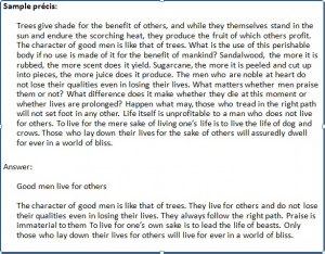 Precis Writing: Check Format, Examples & Samples with Answers