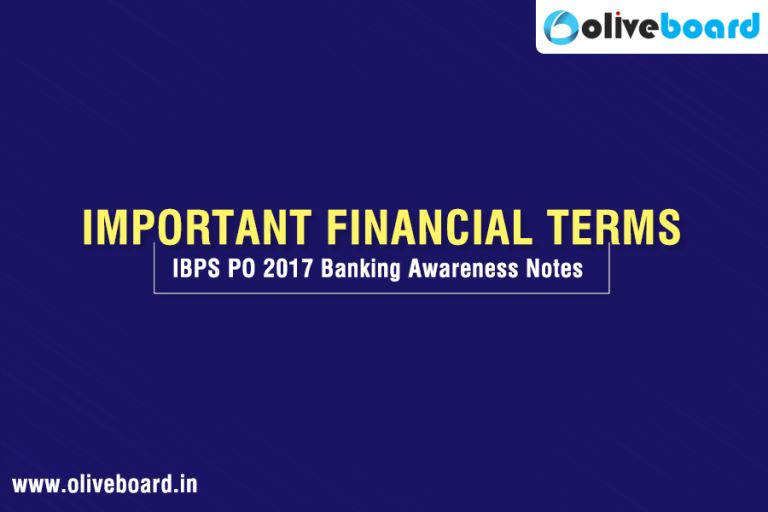 IBPS PO 2017 Banking Awareness Notes : Important Financial Terms ...