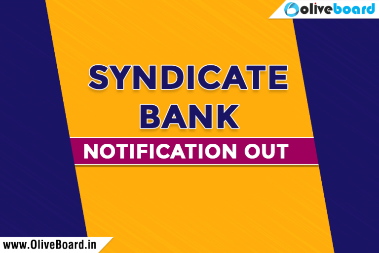 Syndicate Bank 2018 : Recruitment Notification - Oliveboard