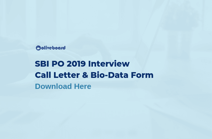 SBI PO 2019 Interview Call Letter Bio Data Form Released Download sbi-po-2019-interview-call-letter-bio-data-form-released-download