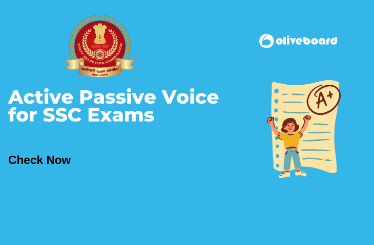 Active Passive Voice for SSC Exams - Check Now - Oliveboard